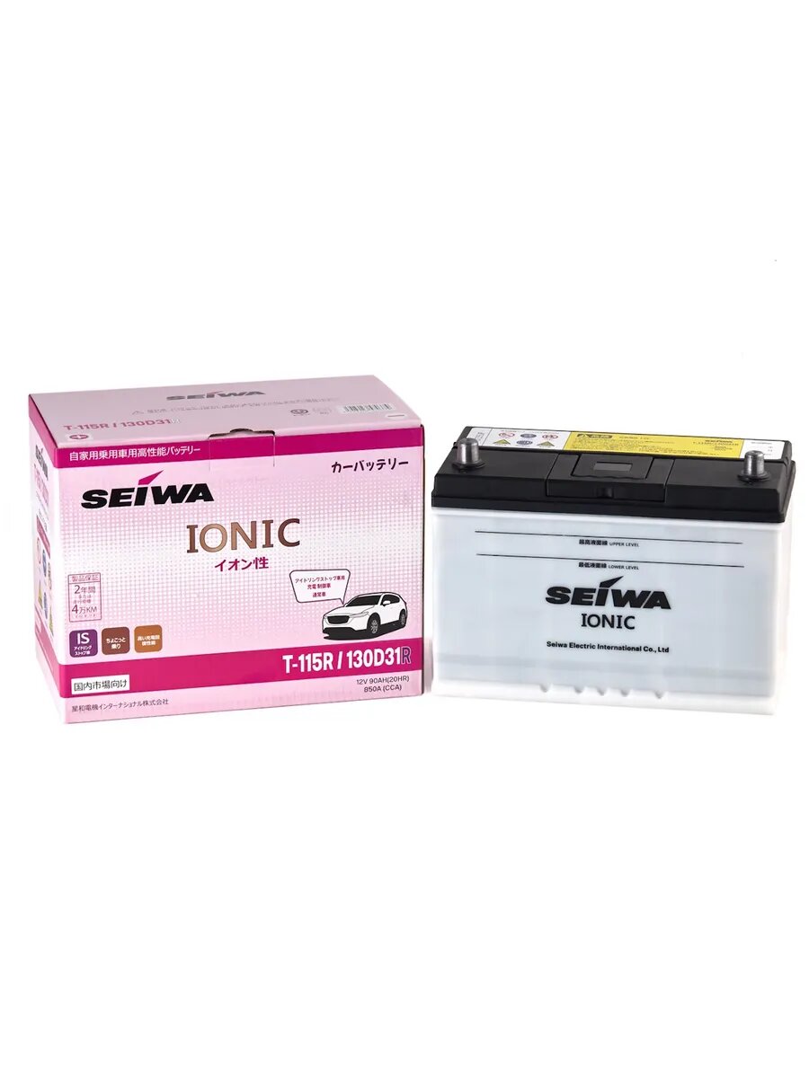 Аккумулятор SEIWA Ionic T-115R 130D31R 12V 90Ач прям. пол.