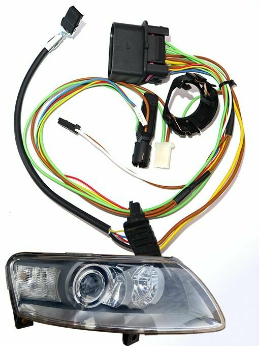 Правая для Audi A6 C6 Avant 2005-2008 Жгут проводов ксеноновых фар ECE