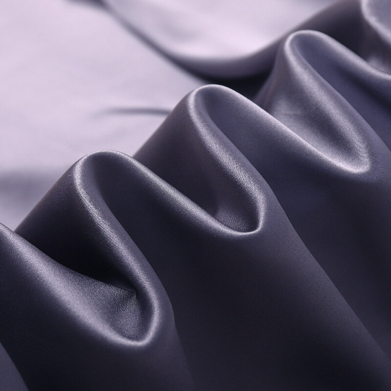 Простой креп-сатин 16/19 монме, ширина 114 см, 100% шелк тутового дерева, полный шелковый материал для оптовой одежды