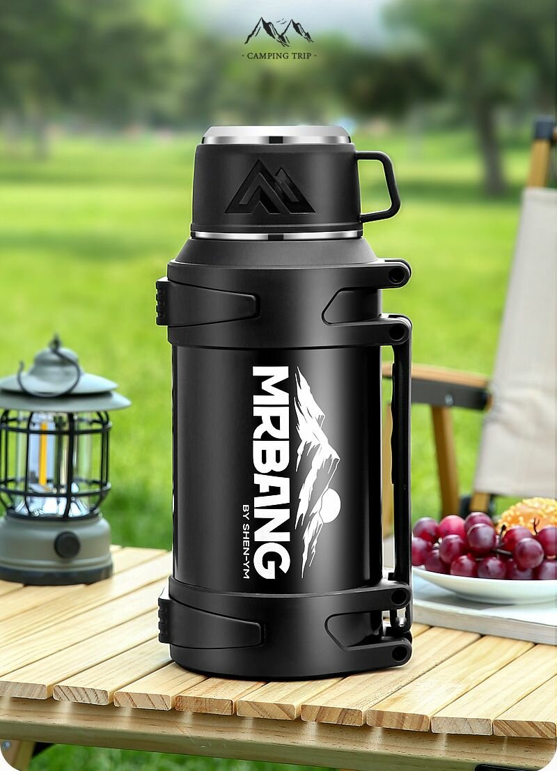 Вакуумный термос из нержавеющей стали большой емкости, подходящий как для горячих, так и для холодных напитков