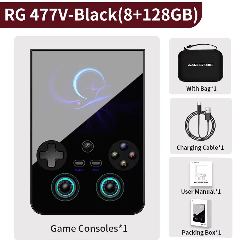 Anbernic RG477V Black (8+128GB) с аксессуарами