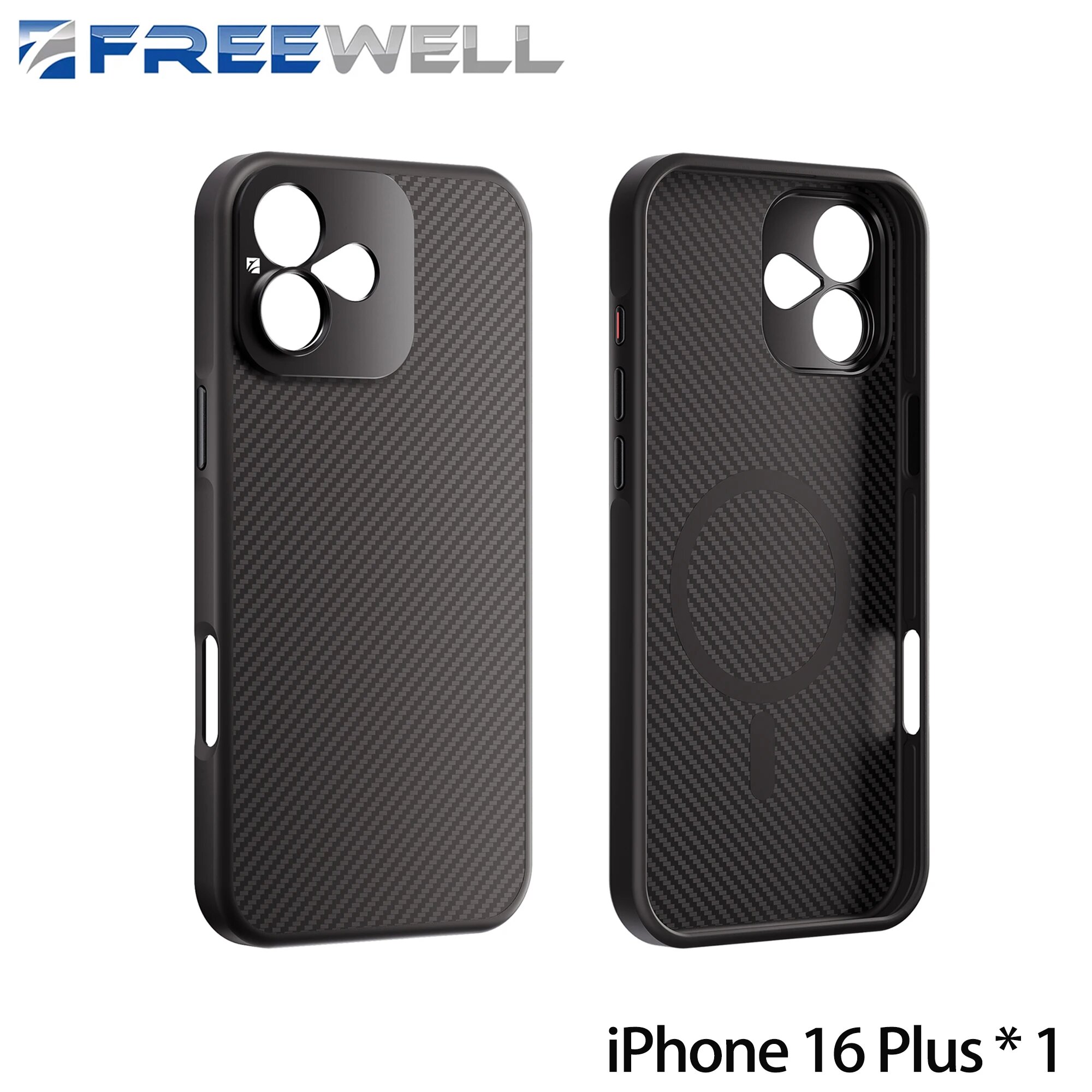 Чехол Freewell для iPhone 16 Plus, черный
