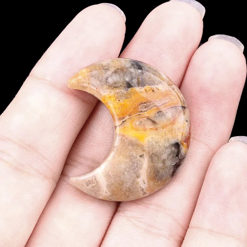 Лунные камни из натурального камня Crazy Agate