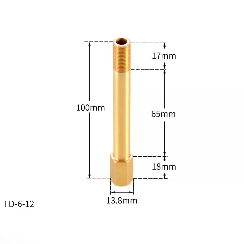 Латунные удлинители резьбы BSP 1/8", 1/4", 3/8" 50/75/100/110/125/150 мм 1Pcs, 1I8 BSP x 100mm