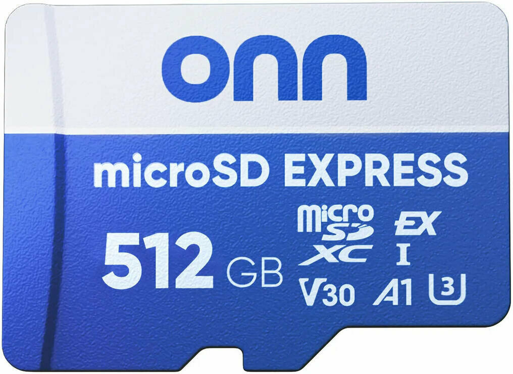 Карта памяти Onn MicroSDXC Express Card, 512GB (совместима с Nintendo Switch 2)