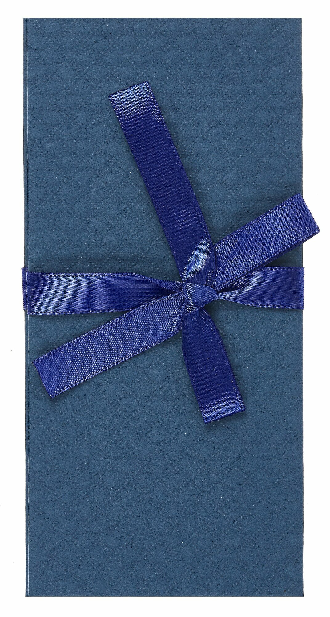 Подарочный конверт для денег , с бантом, синий