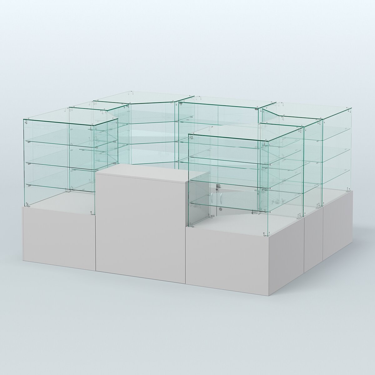 Павильон истра в центр зала №1а (закрытый) (4, 94 кв. м), Серый