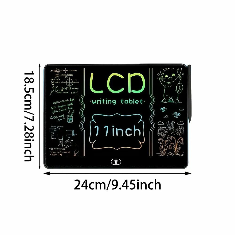 Новогодний ограниченный подарок: Электронная доска для рисования 11, 13, 16 дюймов стираемая, портативная, универсальна для подростков и взрослых, необходима для офиса и школы, граффити