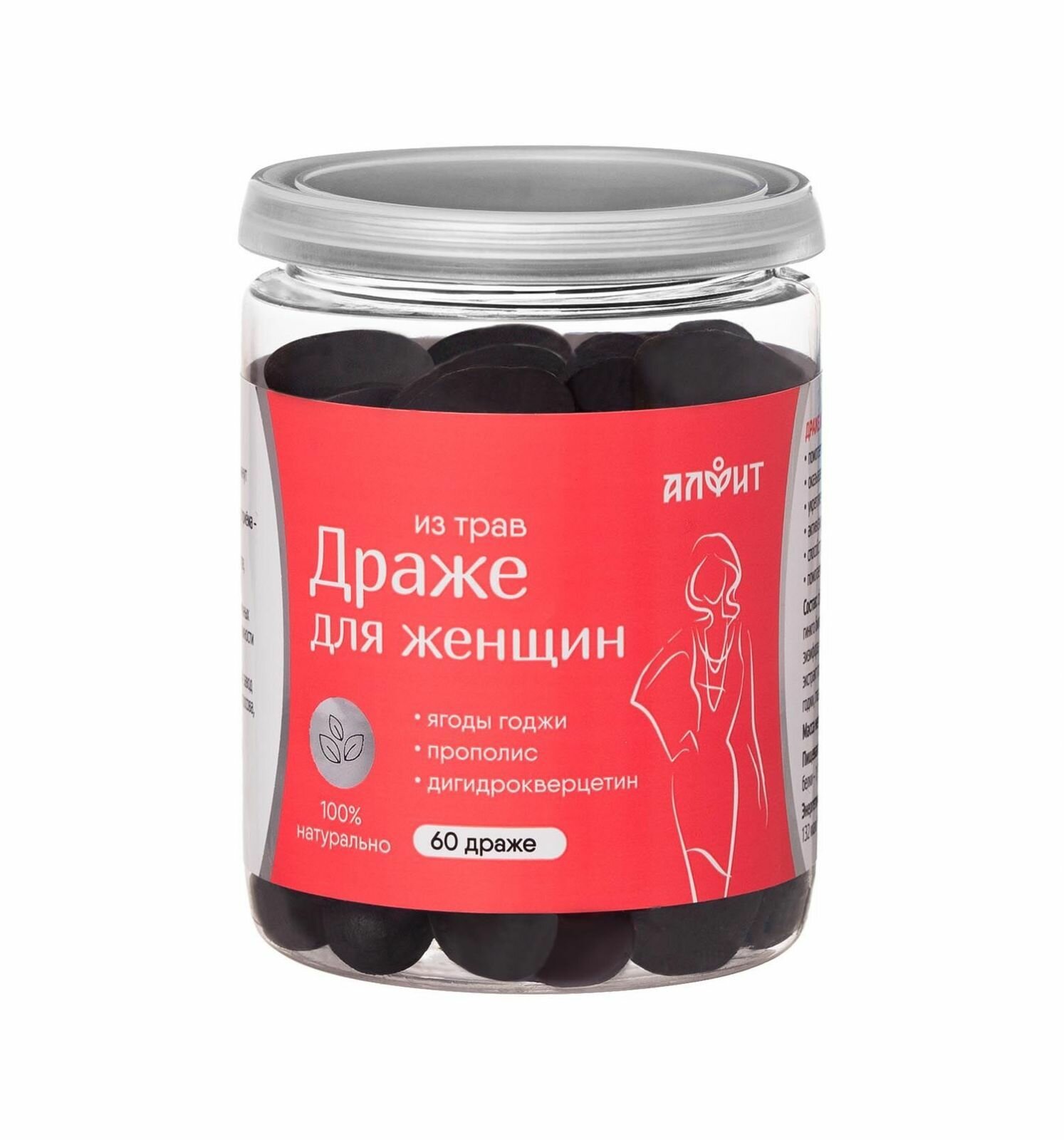 Биологически активная добавка Алфит драже для женщин из трав, 60 драже