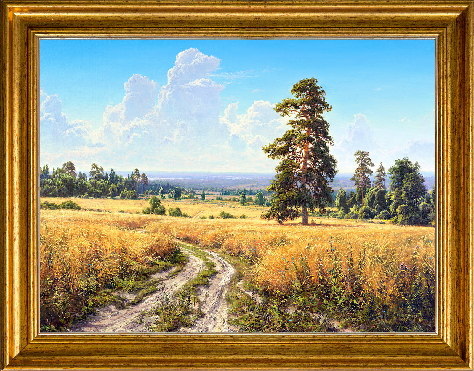 Картина "Август", 30х40 см, художник - Басов Сергей. Арт. БС1-30х40