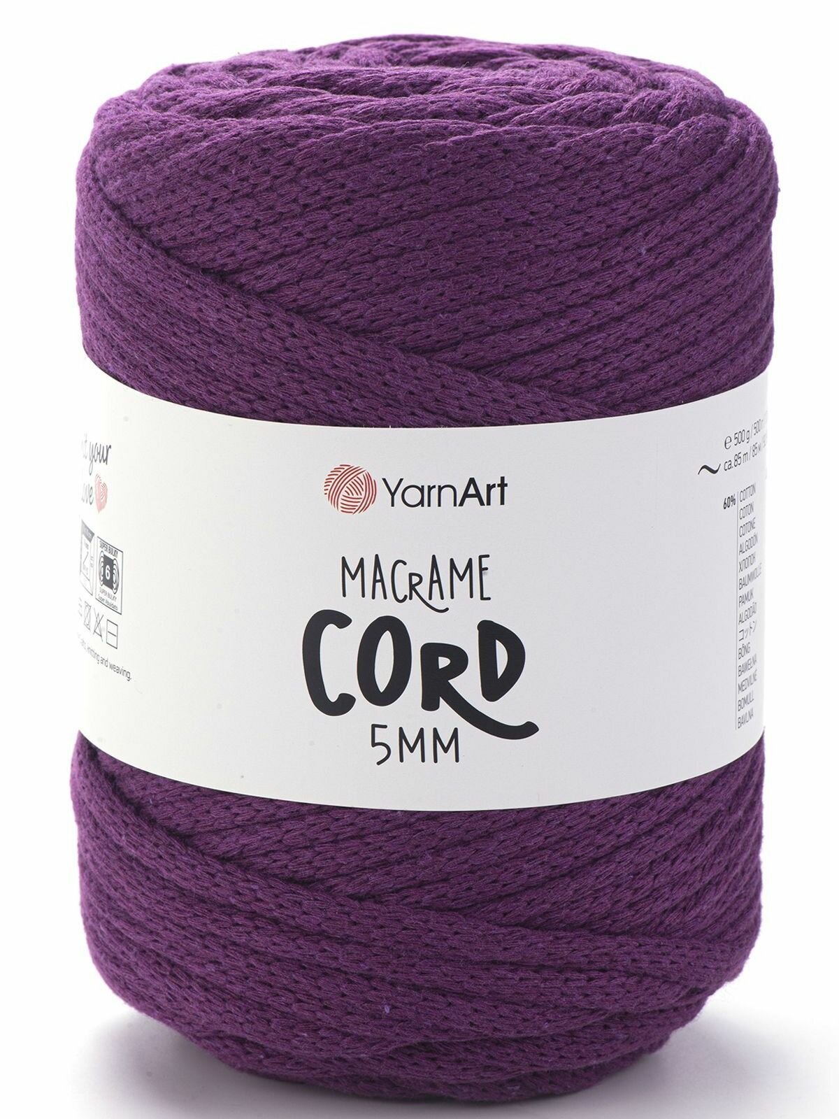Ярнарт Пряжа Макраме корд 5мм (Macrame Cord 5mm)