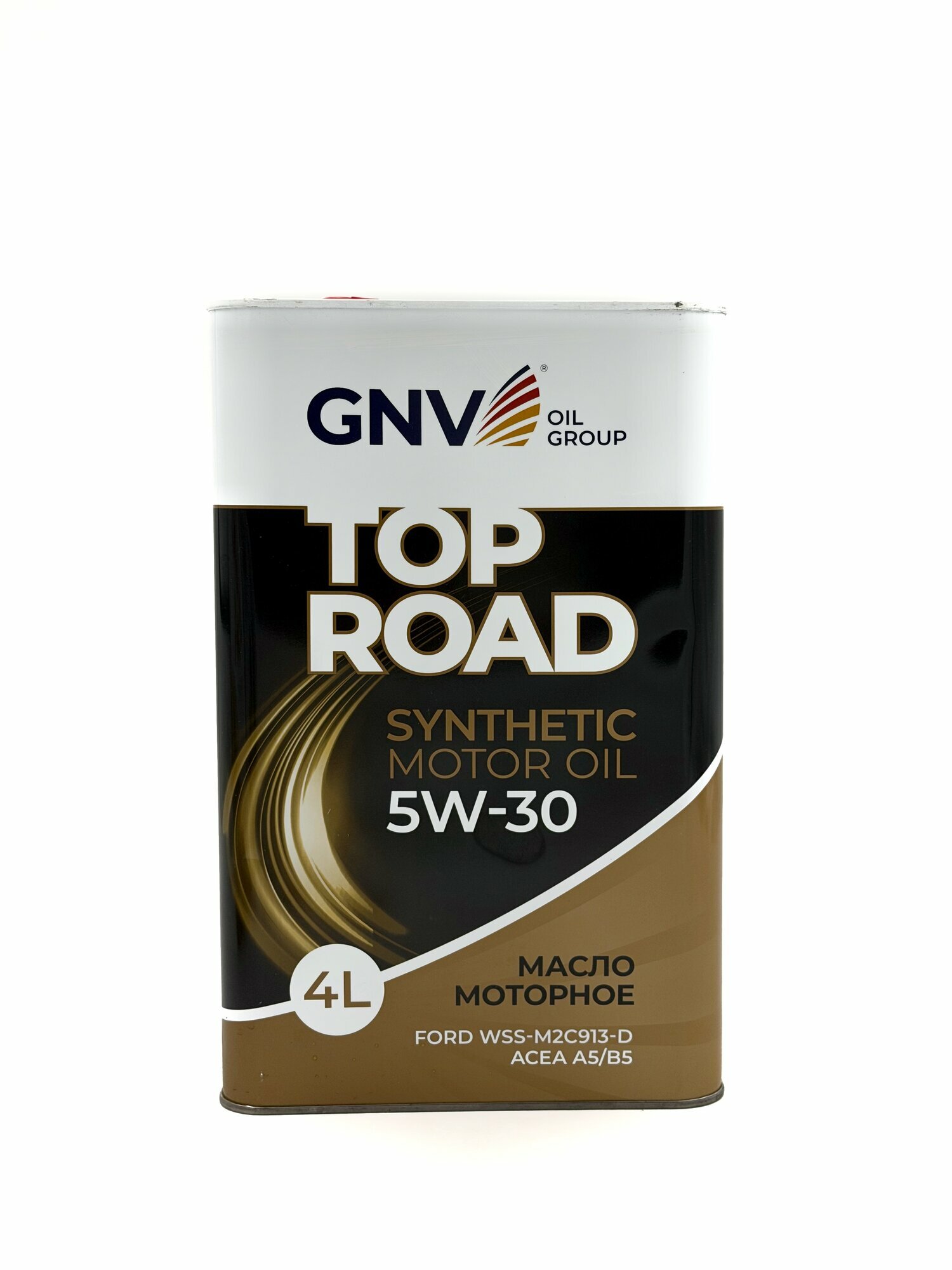 Масло моторное GNV Top Road 5W-30, 4 литра, синтетическое, для авто