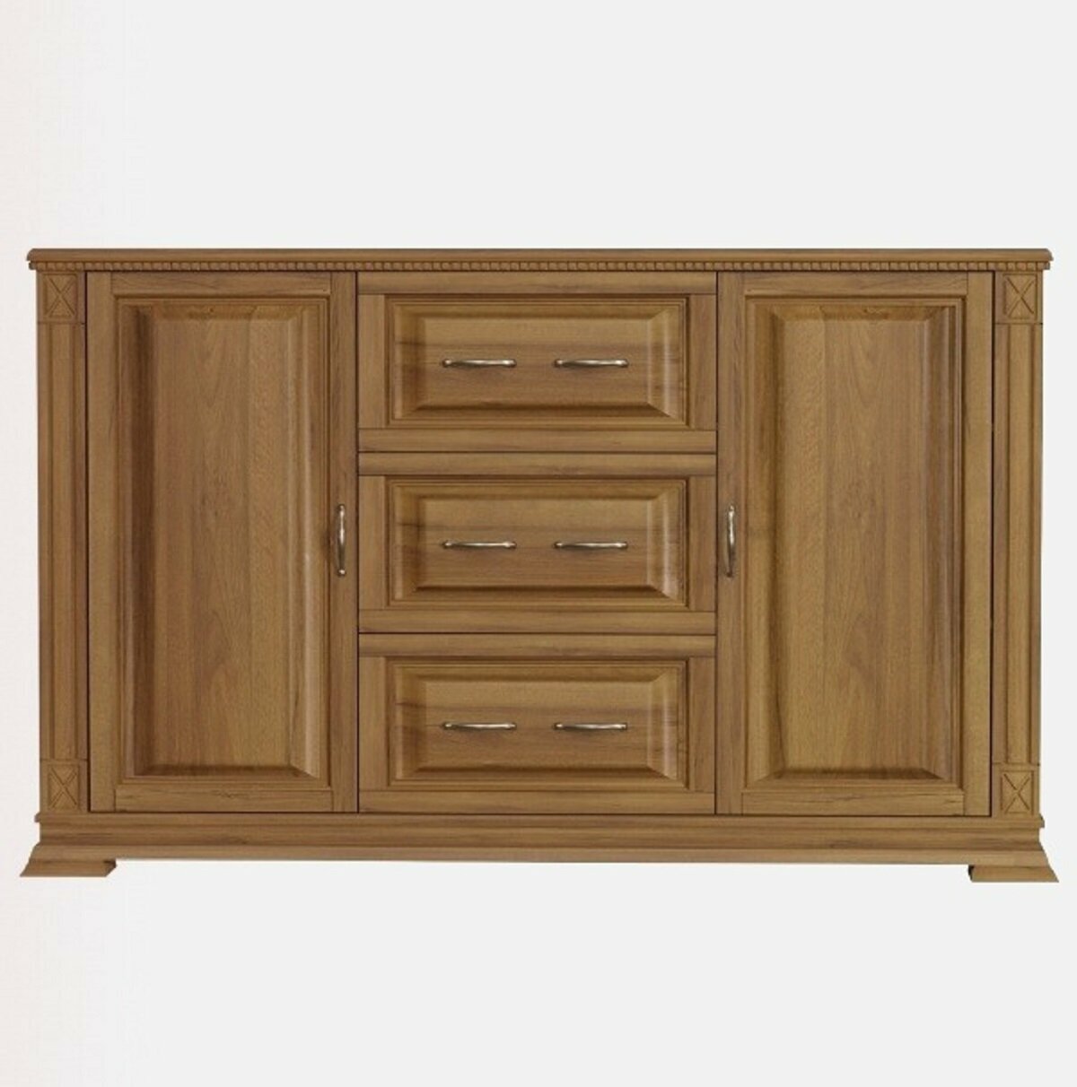 Комод для хранения вещей из массива сосны Верди PREMIUM 214, 150x45x90 клас. орех 2