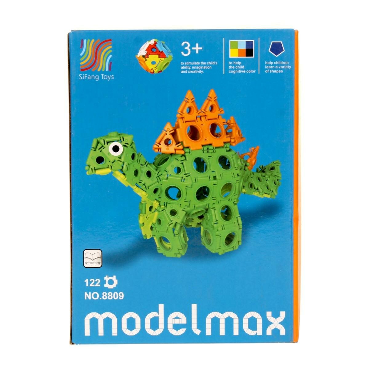 Конструктор 3D динозавр 'Modelmax', 122 детали, пластик, для детей от 3 лет