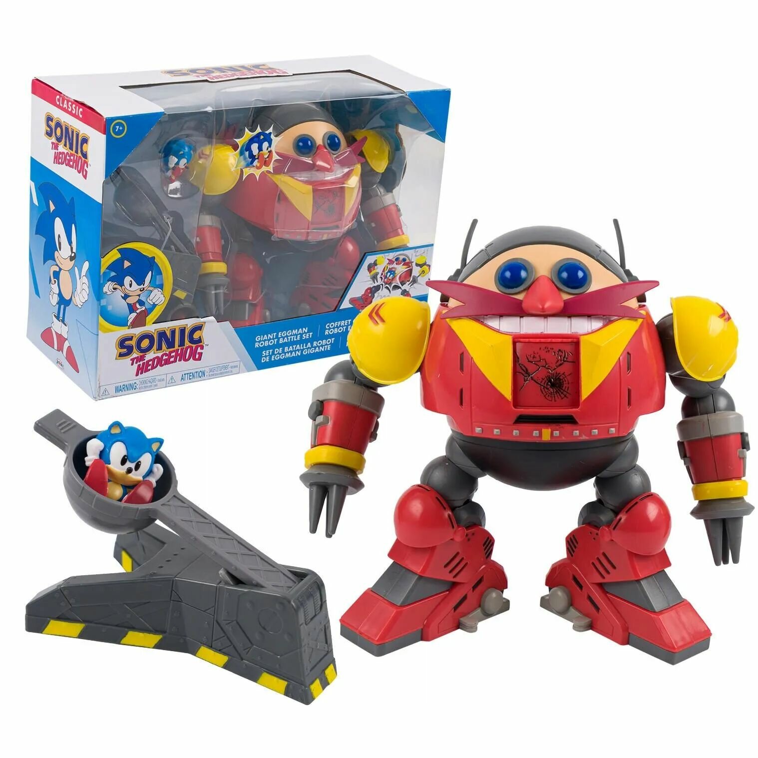Фигурки JAKKS Pacific Sonic - Набор Боевой робот Эггман + фигурка Соника и катапульта - Соник 409264
