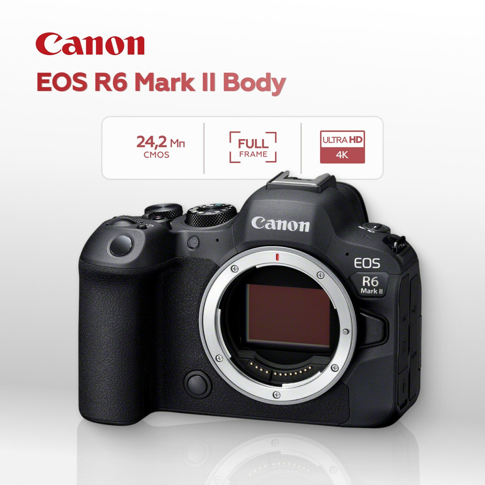 Беззеркальный фотоаппарат Canon EOS R6 Mark II Body