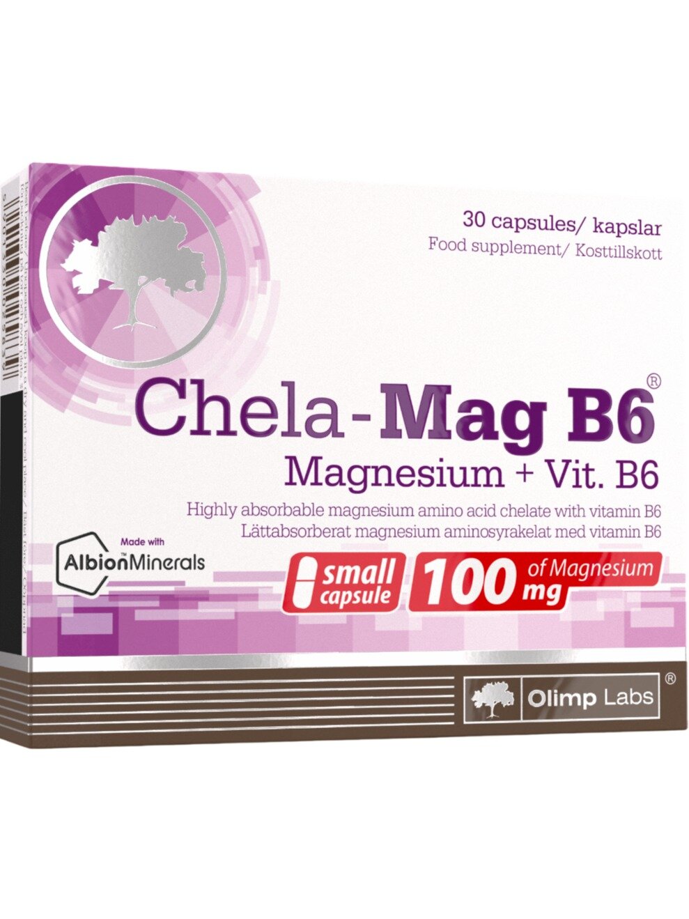 Магний OLIMP Chela-Mag B6 100 mg 30 капсул