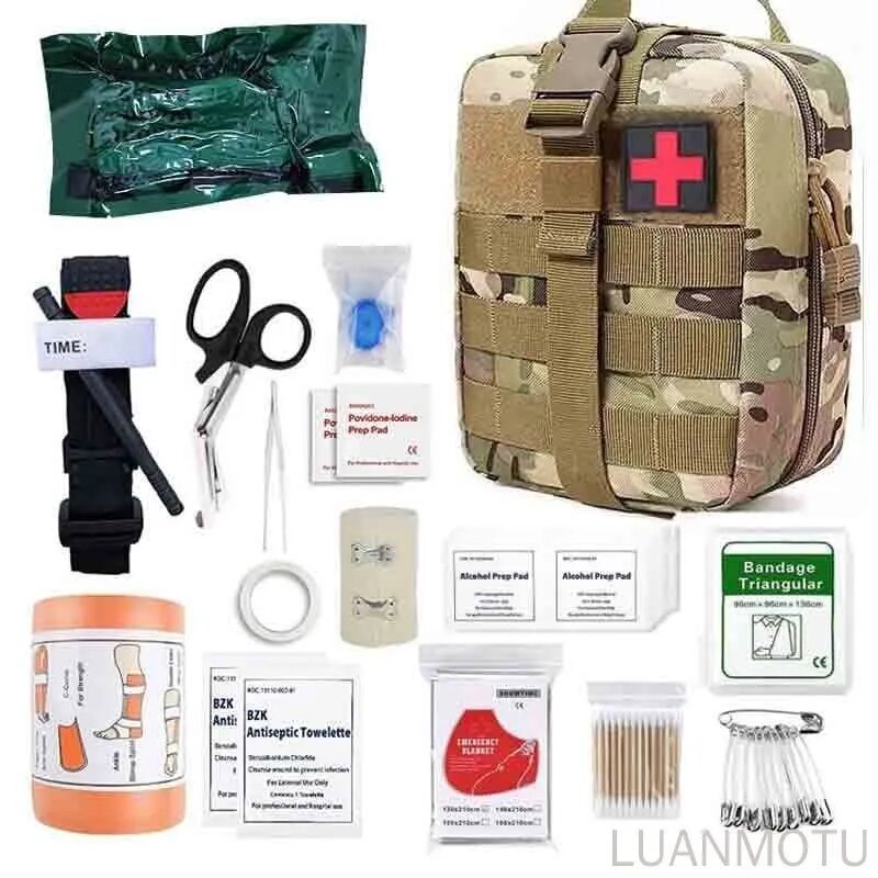 Походная аптечка тактическая сумка для оказания первой помощи в экстренных ситуациях, камуфляж
