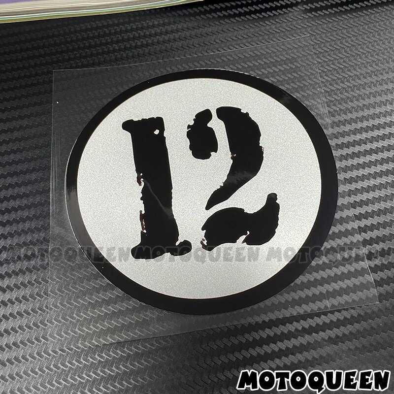 Наклейки с номером Cafe Racer, ретро наклейка на обтекатель топливного бака мотоцикла для Number 12