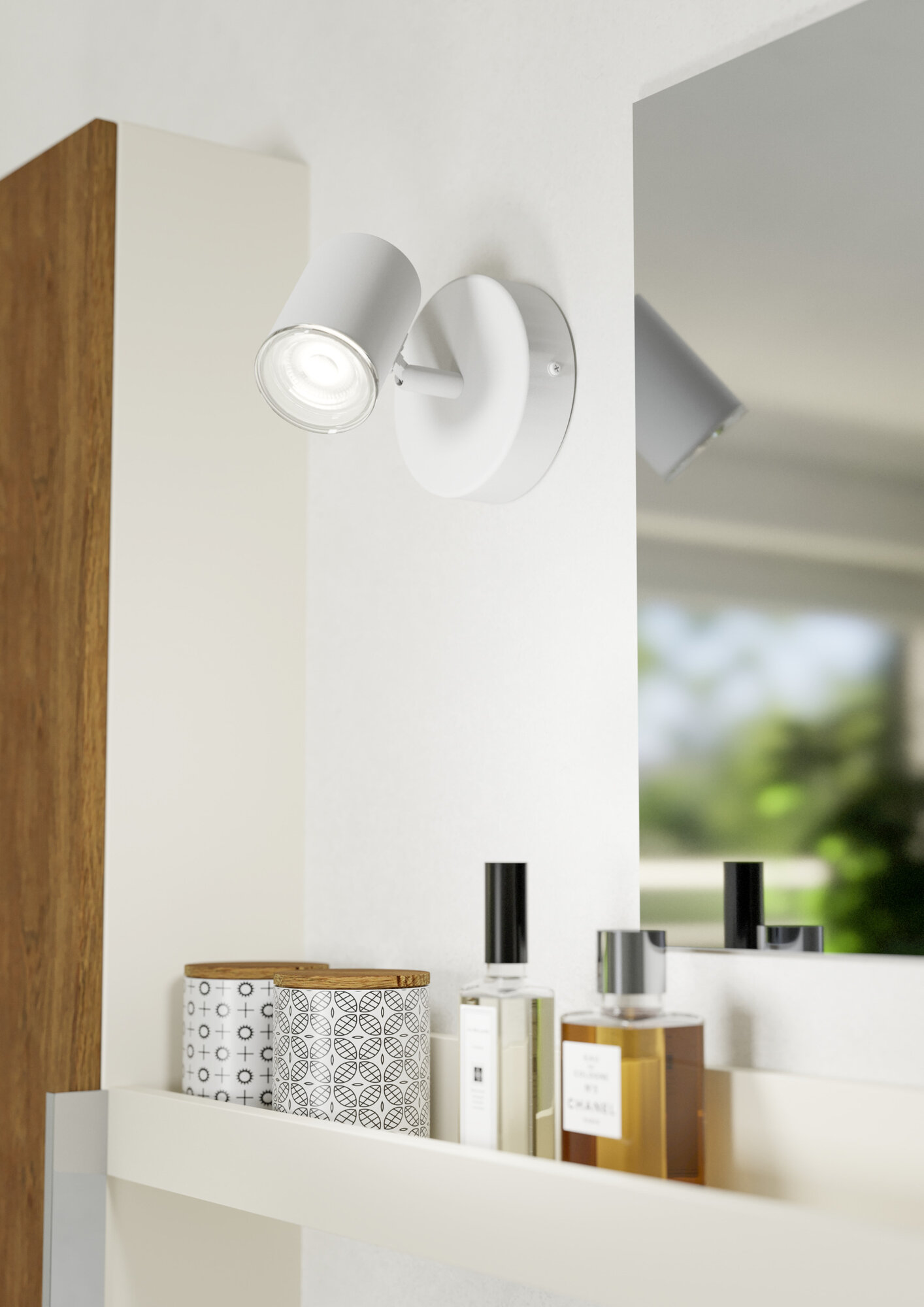 Бра EGLO CONSUMA 1 901961, сталь, поворотный механизм, LED, IP20, белый