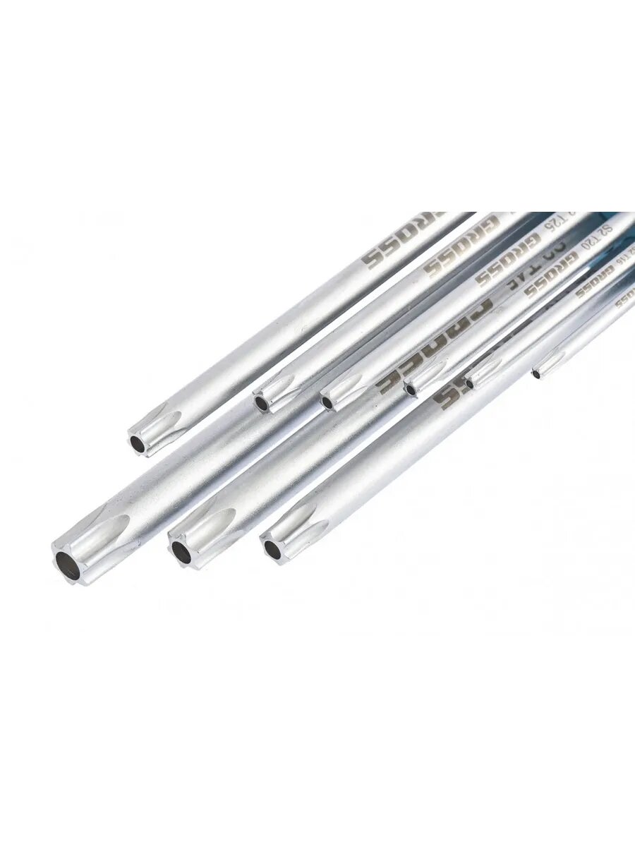 Набор ключей имбусовых Torx -TT, 9 шт: T10-T5, GROSS, 16408
