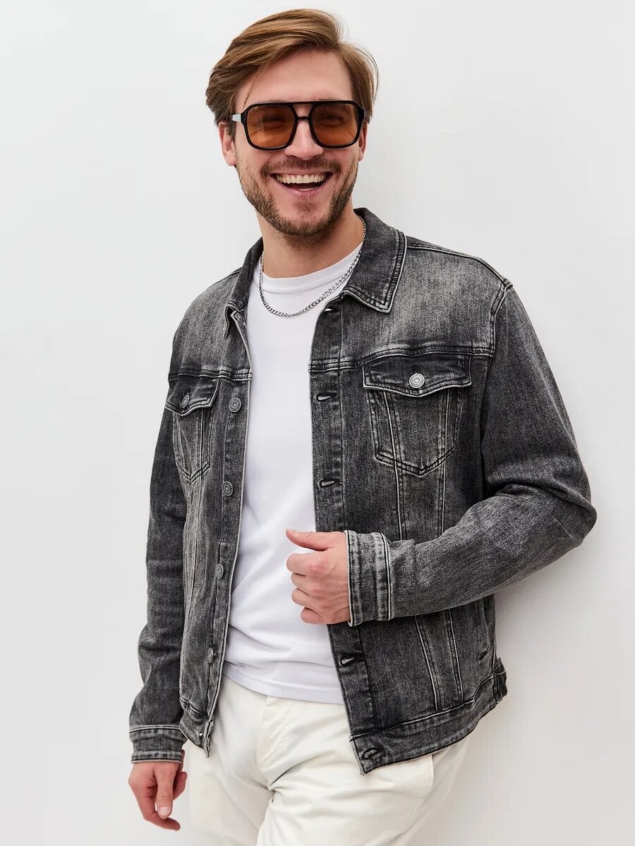 Куртка джинсовая джинсовка 52й размер