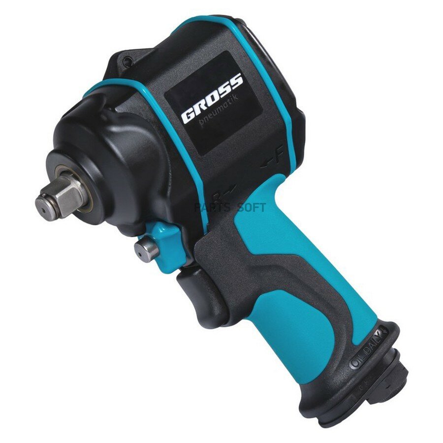 Гайковёрт пневматический ударный G985, 1/2, Twin Hammer, 610 Нм, 9000 об/мин, композитный от официального дистрибьютора, GROSS, артикул 57440