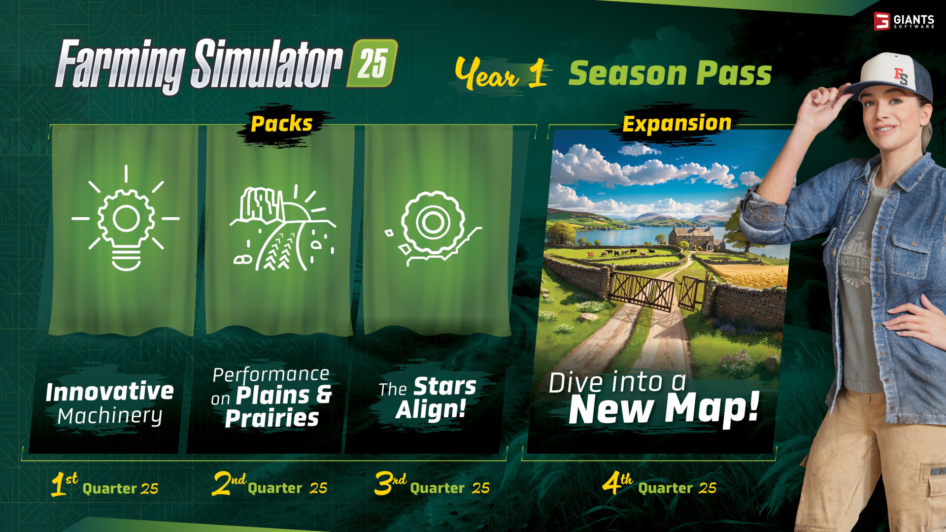 Farming Simulator 25 - Year 1 Сезонный пропуск DLC PC Steam Ключ