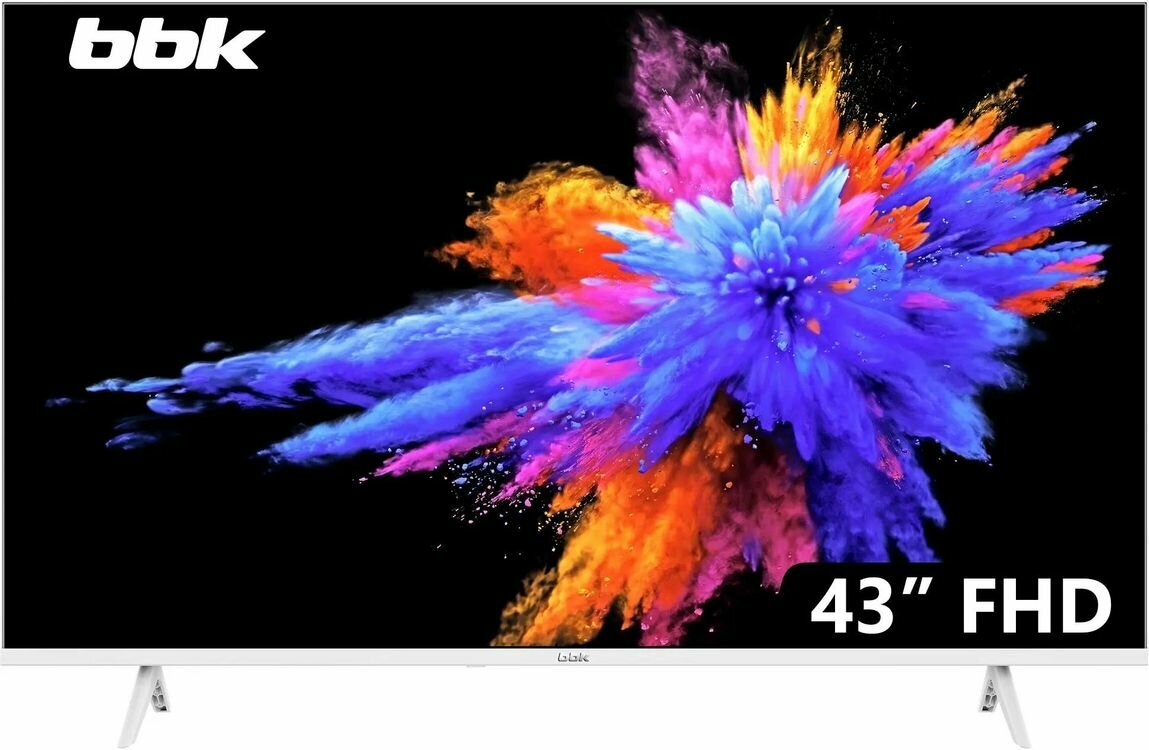 43" Телевизор BBK 43LEM-1054/FTS2C (W) FULL HD, белый