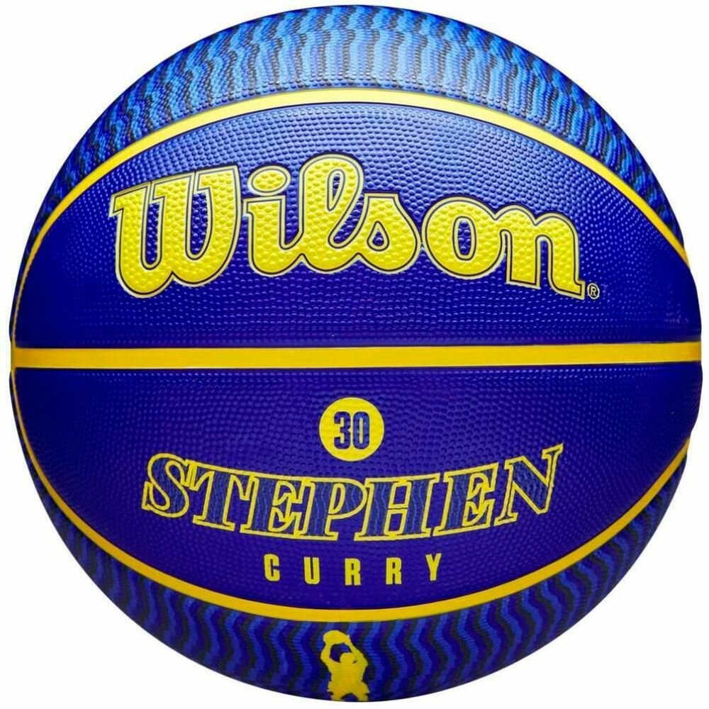 Wilson NBA Player Icon Stephen Curry Открытый баскетбольный мяч Размер 7, Decathlon, Цвет: Синий, Размер: 7