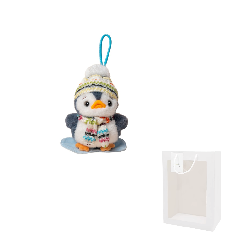 Плюшевые игрушки-брелоки унисекс Tak Bebe, Пингвин на отдыхе, 15CM EU