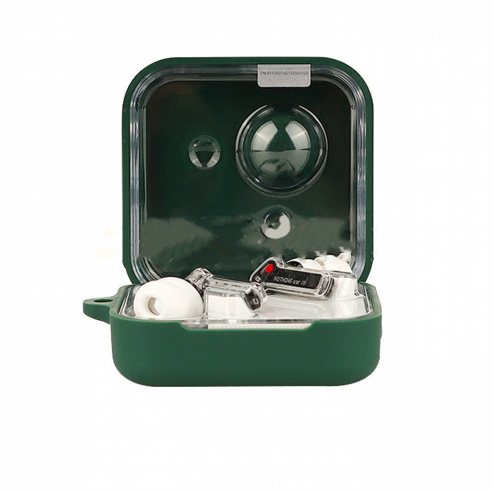 Чехол MyPads силиконовый защитный для беспроводных наушников Nothing ear зеленый