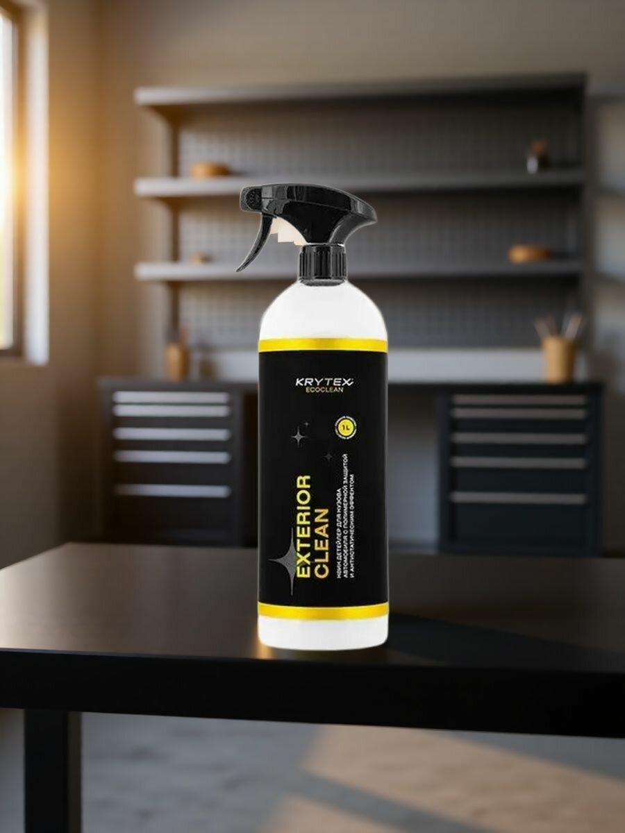 KRYTEX ECOCLEAN EXTERIOR CLEAN Квик детейлер для кузова автомобиля с полимерной защитой и антистатическим эффектом, 1 л