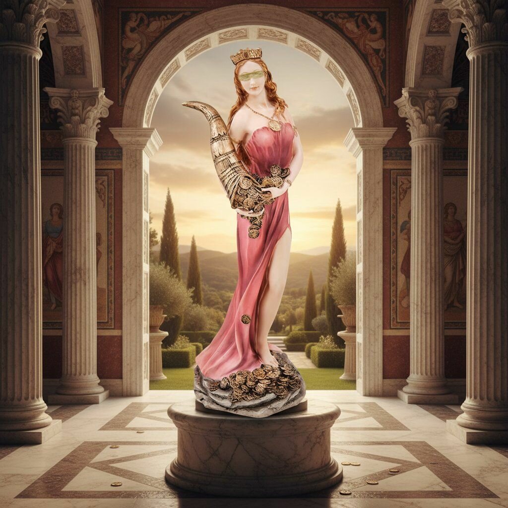 Статуэтка Фортуна - богиня удачи и богатства