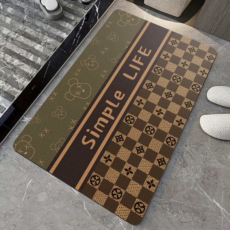 FILIGRANA Новинка 2026 года: коврик для ванной, высокоабсорбирующий, быстросохнущий, подходит для ванных комнат и коридоров, 45*70 см.