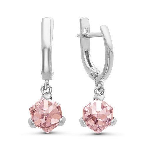 Серьги, серебро, 925 проба, кристалл