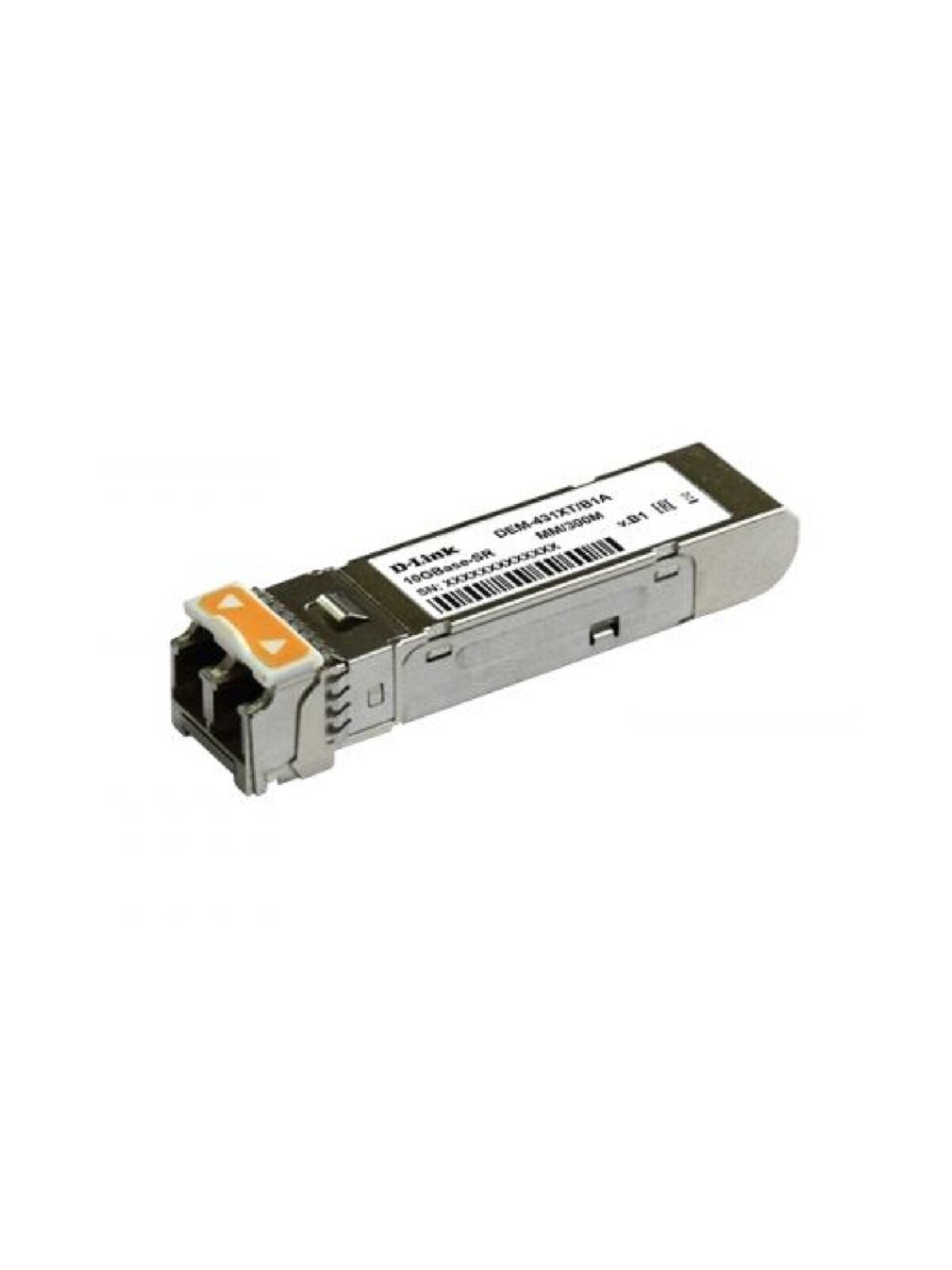 D-Link 431XT/B1A PROJ Трансивер SFP+ с 1 портом 10GBase-SR для многомодового оптического кабеля (до 300 м, разъем Duplex LC)