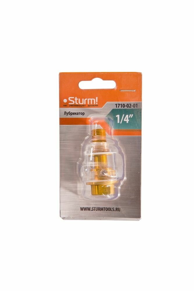 Лубрикатор-мини (масленка) для пневмоинструмента папа/мама 1/4" Sturm! 1710-02-01