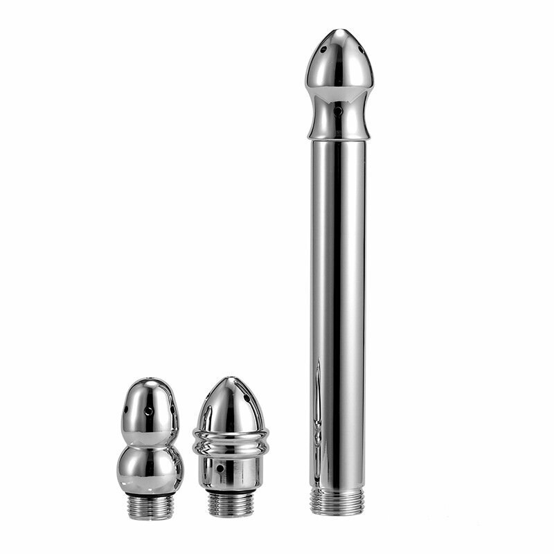 Трехструйный анальный ирригатор, металлическая анальная пробка, клизма, вагинальный очиститель, анальная игрушка, секс-игрушка для взрослых.