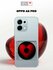 Чехол на Oppo A6 Pro / Оппо A6 Про с принтом Диск с красным сердцем