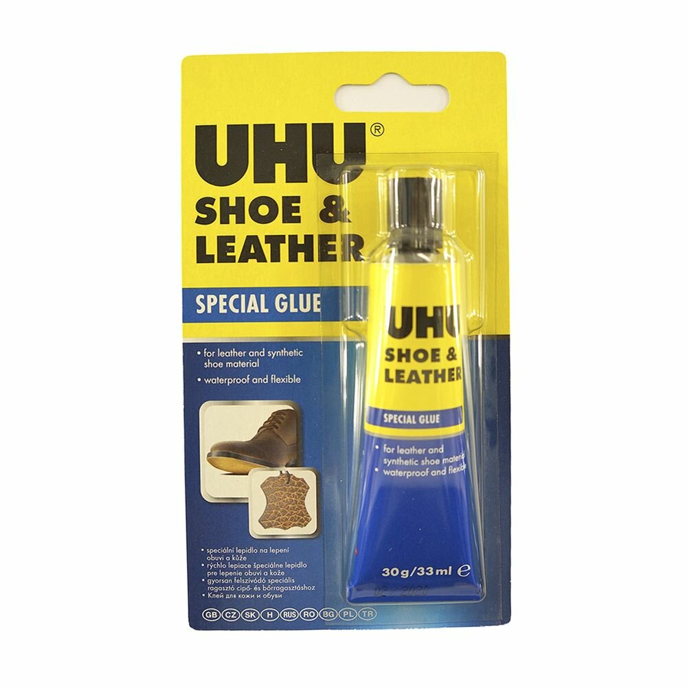 Клeй UHU "Schuh&Leder", для кожи и обуви, 30 г