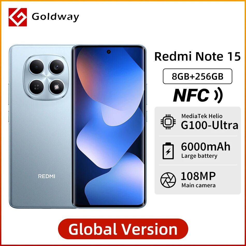 Смартфон Xiaomi Redmi Note 15 4G, 8/256ГБ, global