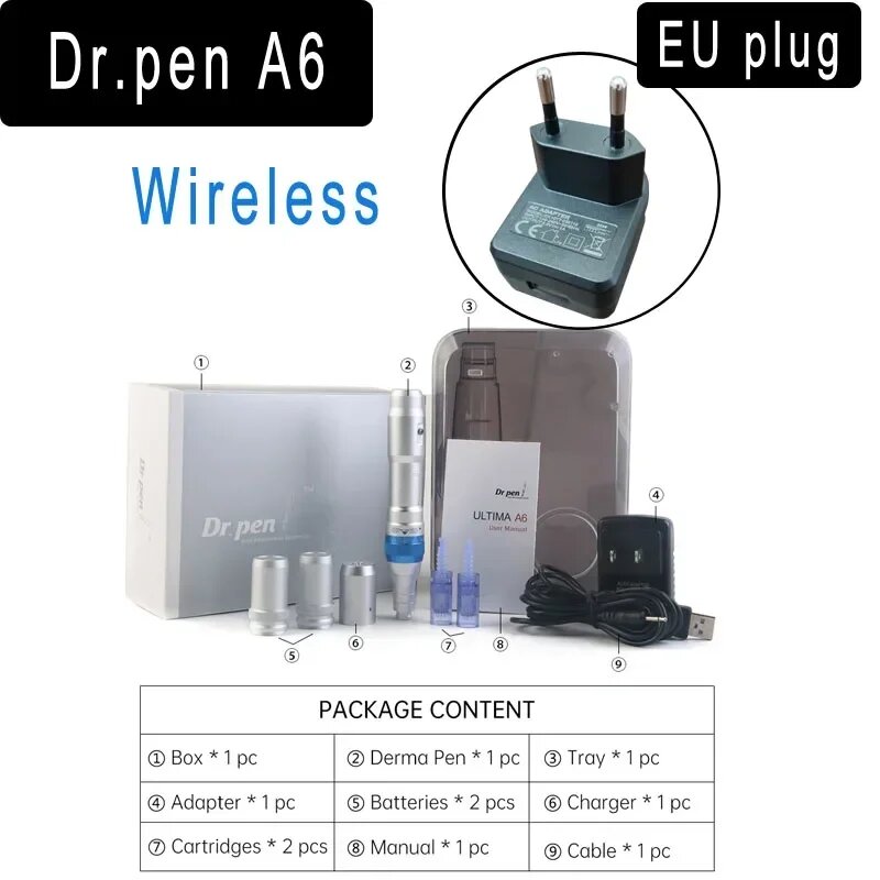 Dr.Pen A6 Дермапен для мезотерапии Dr.pen A6-EU Plug