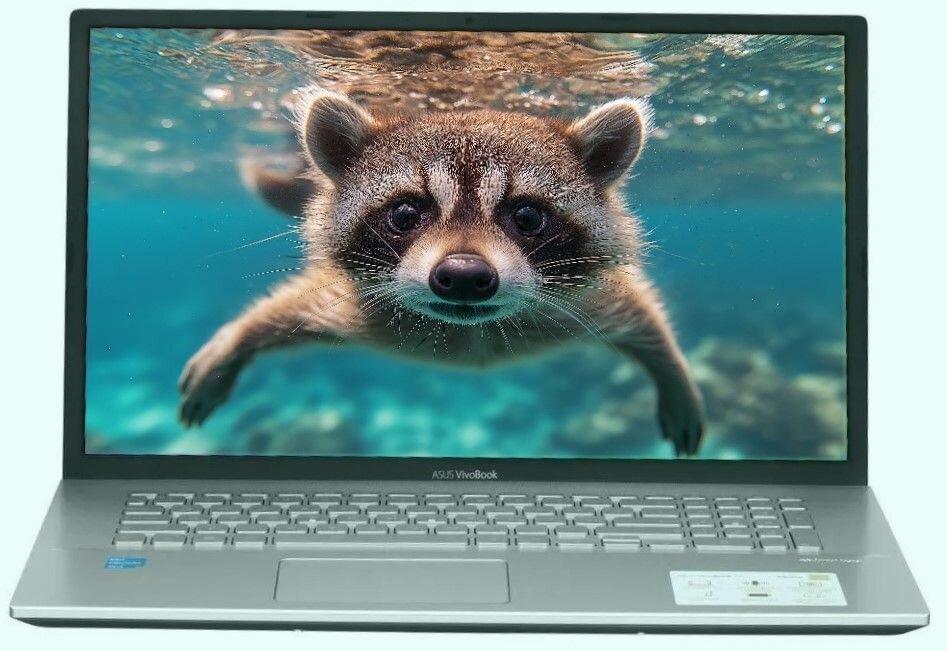 Ноутбук ASUS Intel Core i3 3,4ГГц 6 ядер. 17,3' 1920x1080 Intel UHD Graphics Windows 11 Pro Русская раскладка