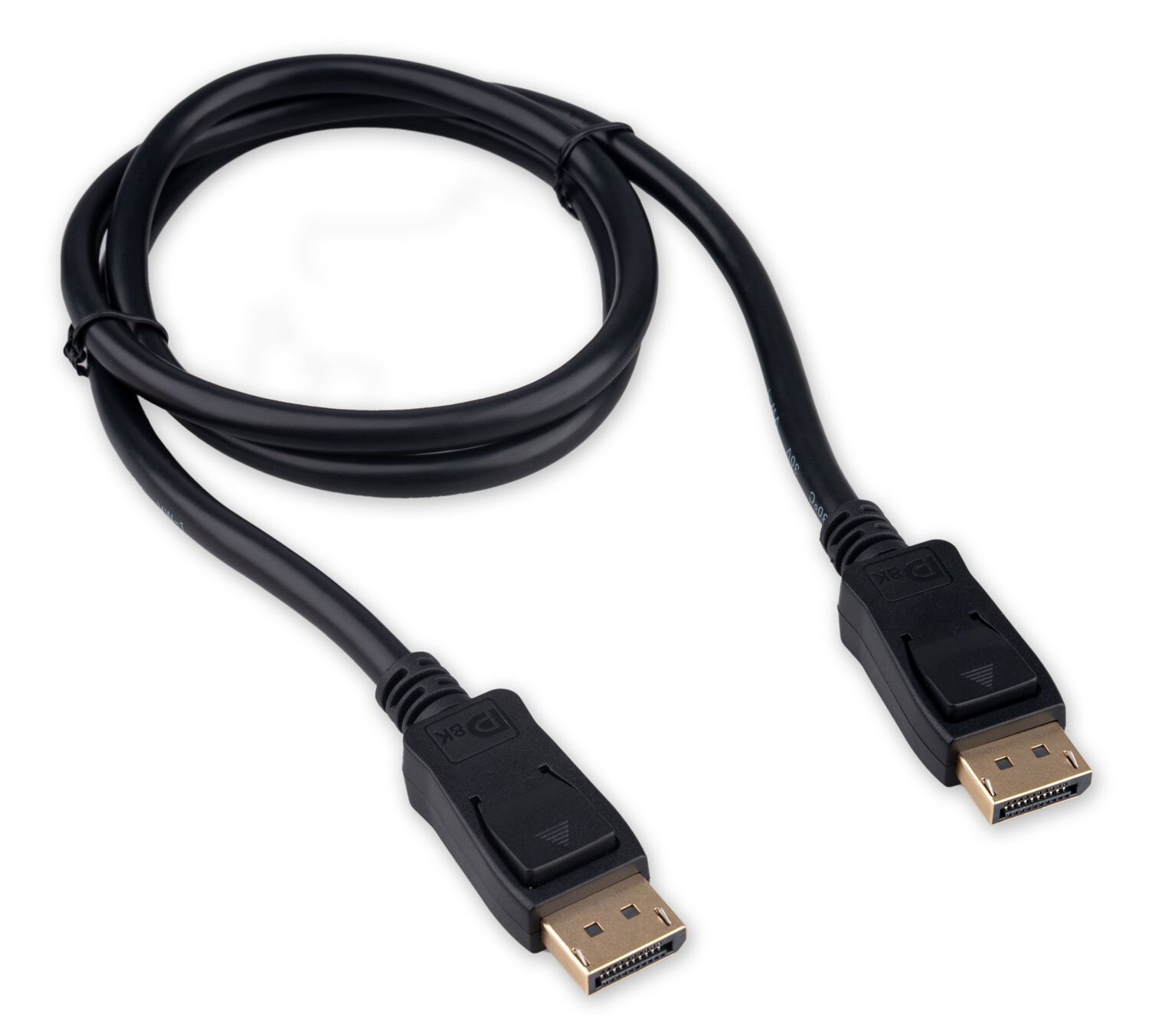 Кабель DisplayPort Cablexpert CC-DP8K-1M, 20M/20M, v1.4, 8К, медь, тройной экран, 1м, черный, пакет
