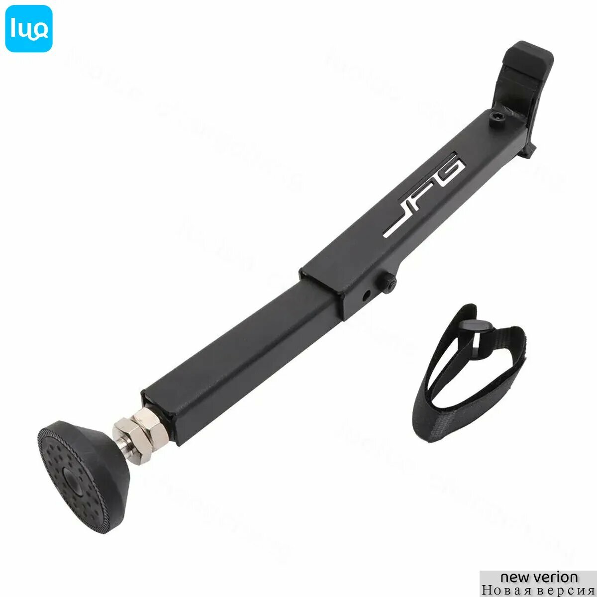 Домкрат, на заднее колесо, для мотоцикла, двухступенчатый, черный, 1,9 кг