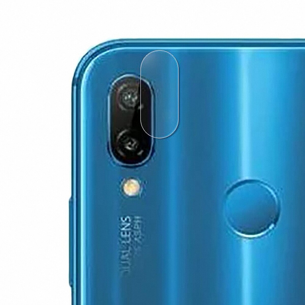 Защитное стекло на камеру Huawei P20 Lite прозрачное, глянцевое, тонкое
