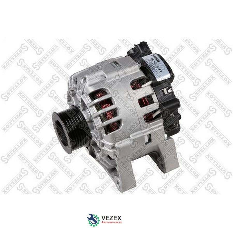 STELLOX 0610708SX генератор! 12V 80A со шкивом\Citroen C4/C5/Xsara, Peugeot 206/307/406 1.4-2.2i/D 97>