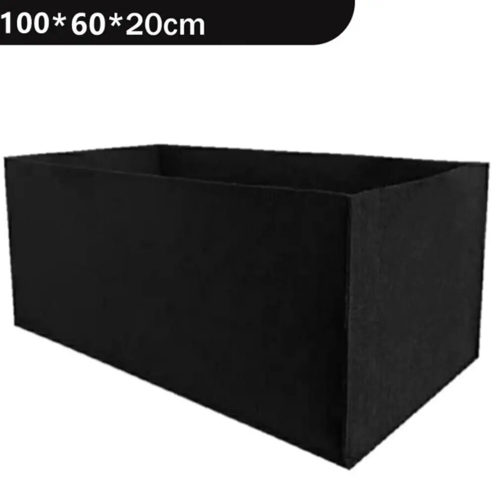 Нетканая сумка для выращивания растений черного цвета