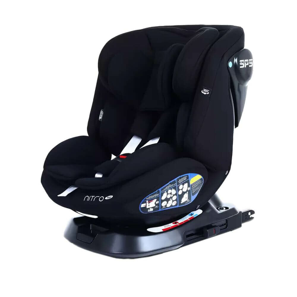Rant Nitro, автокресло с рождения до 12 лет гр.0-1-2-3 (0-36 кг), цвет Black New